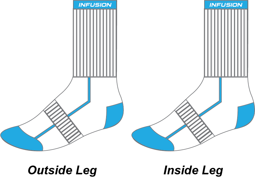 INFUSION NETBALL - Crew Socks