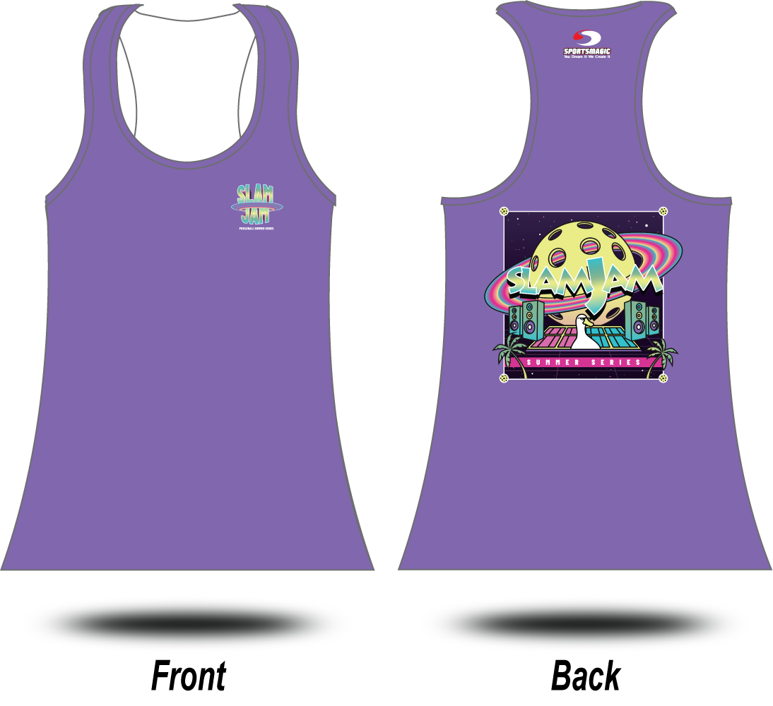 SLAM JAM (Summer Series) - Female Racer Singlet (Purple)
