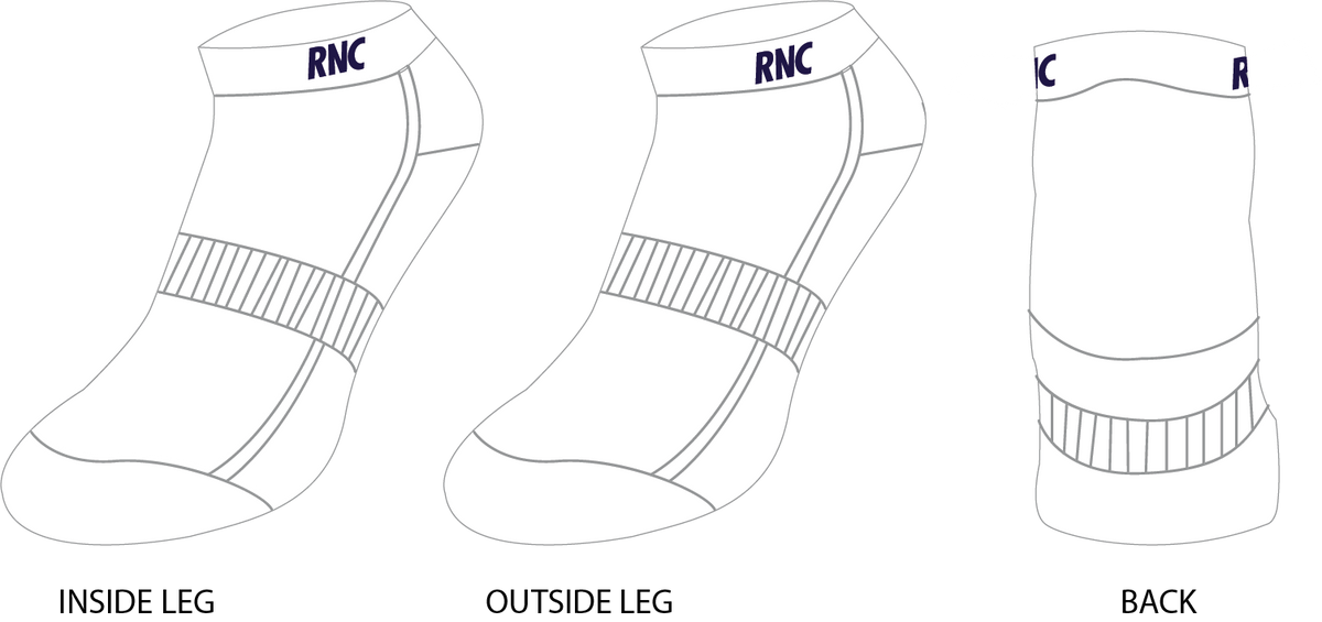 RAZORBACK NETBALL - Ankle Socks